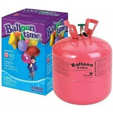 Balloon Time 9.5in Helium Tank Kit - Includes 30 Assorted Latex ...