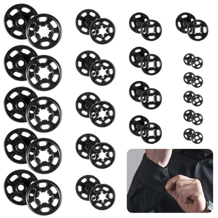 tredstone 100piece Wide Threading Holes Snap Button Buckle For Easy Non ...