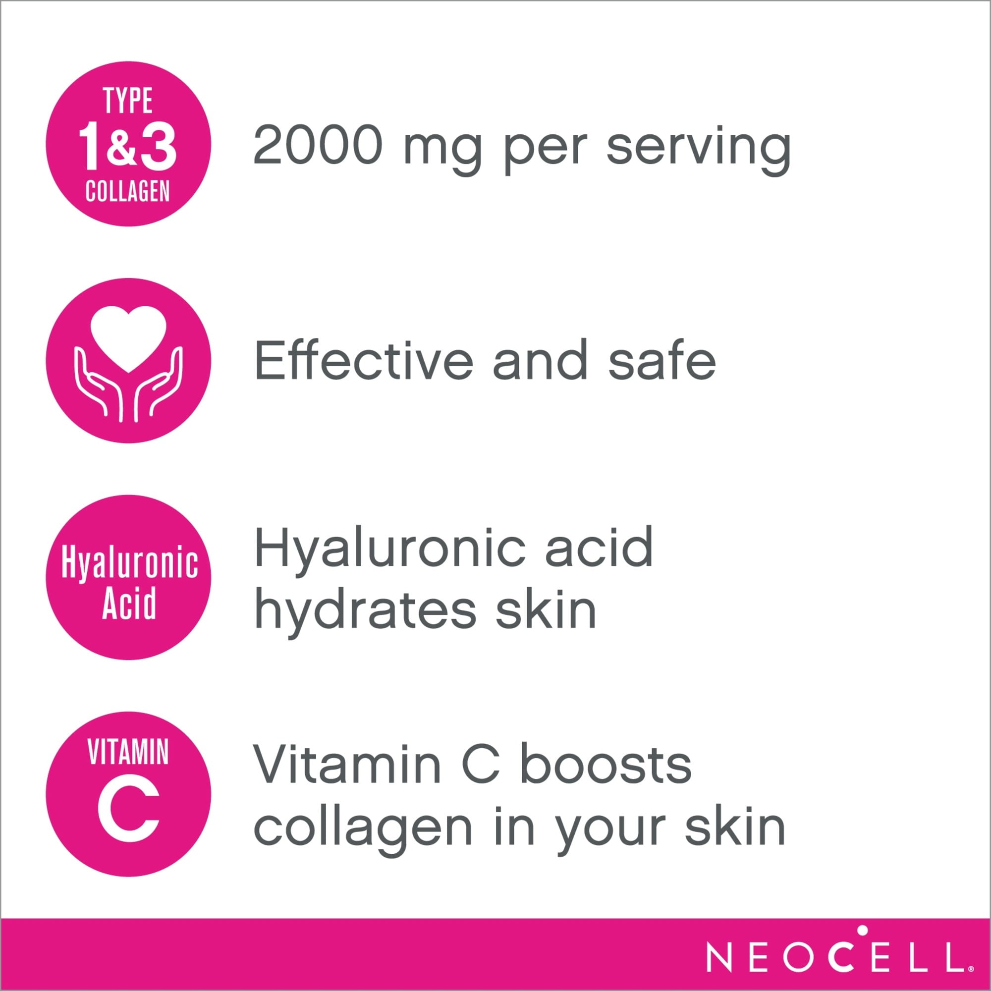 NeoCell Beauty Skin Hydrolyzed Collagen Supplement Soft Chews Fruit ...