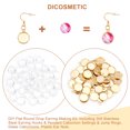 1Box DIY Flat Round Drop Earring Making Kit Including 304 Stainless ...