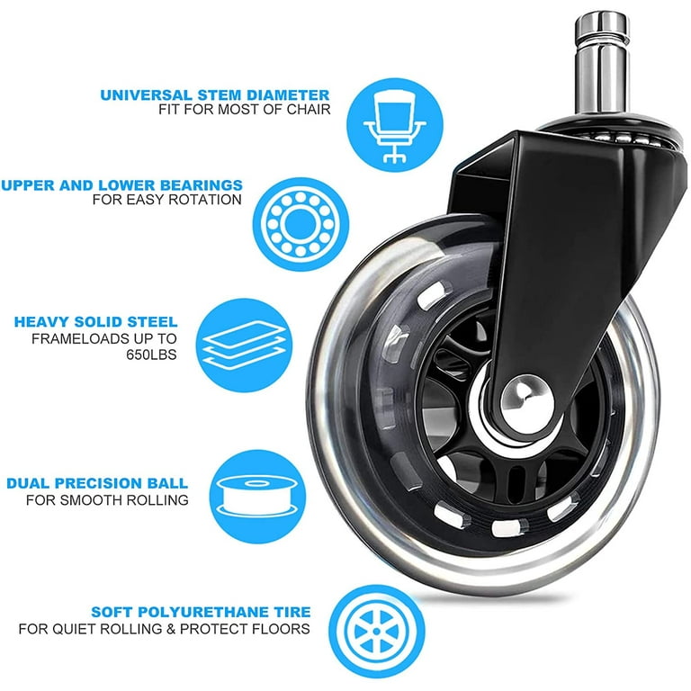 Heavy Duty Office Chair Casters