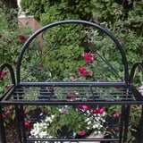 4-Tier Black Bakers Rack Plant Stand with Leaves - Walmart.com