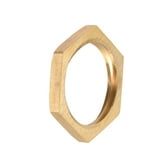Uxcell G1/2 Lock Nut, Hex Brass Female Locknut for Plumbing 4 Pack ...