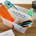 Pen+Gear Plastic Caddy, Desktop Craft and Hobby Organizer, Clear, 6 ...