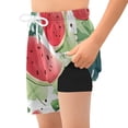 BZSMCE Swim Shorts Watermelon Tropical Leave Pattern For Quick-Dry ...