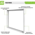 ASD 2x2 Surface Mount Frame for LED Flat Panel Light - Aluminum Surface ...