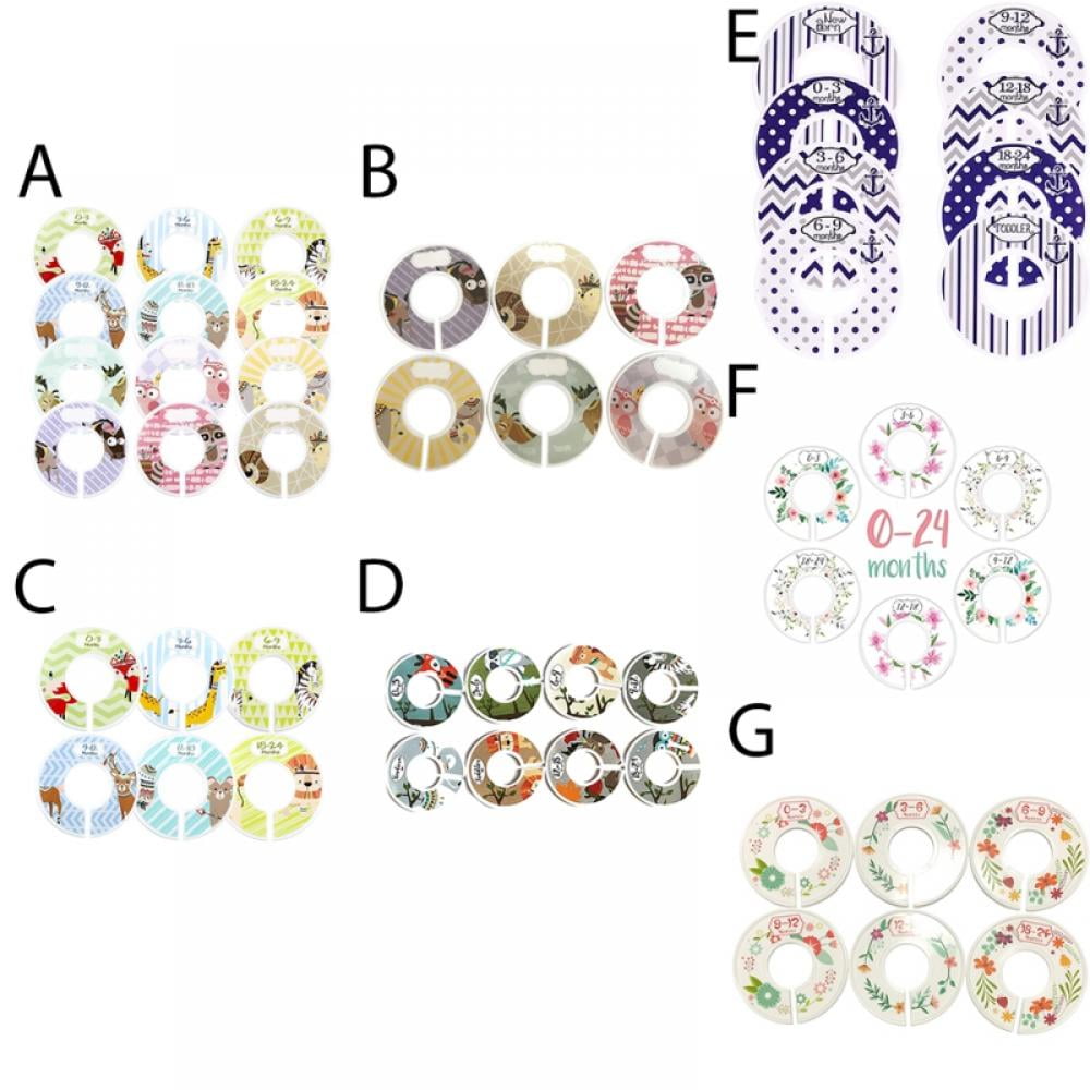 Buy Jolly Baby Closet Dividers – Set of 6 Baby Closet Size Dividers ...