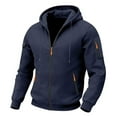 Fewfanhot Mens Sweatsuit Multi Pocket Zipper Sweatshirt 2 Piece Set ...