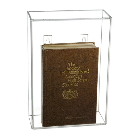 Deluxe Clear Acrylic Book Display Case with Wall Mount (A020) - Walmart.com