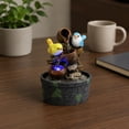 JWQFBC Bird Water Feature Decor Small Size Mini Indoor Waterfall ...