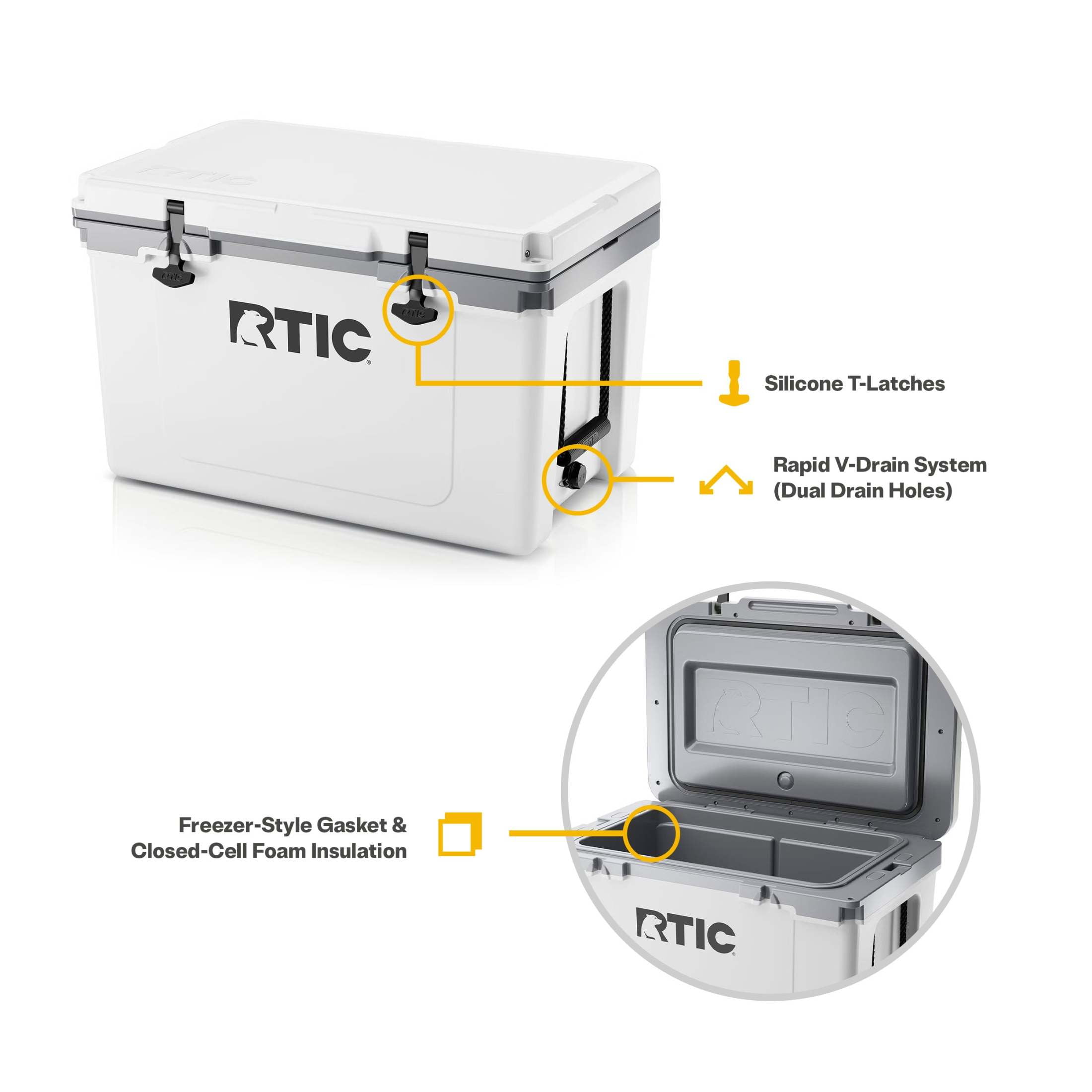 RTIC 52 QT Ultra-Light Hard-Sided Ice Chest Cooler, Thailand | Ubuy