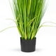 6 Feet High Artificial Reed Grass with Decorative Ivory Flowers ...