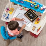 Step2 Deluxe Art Master Desk Plastic Kids Activity Center and Table ...