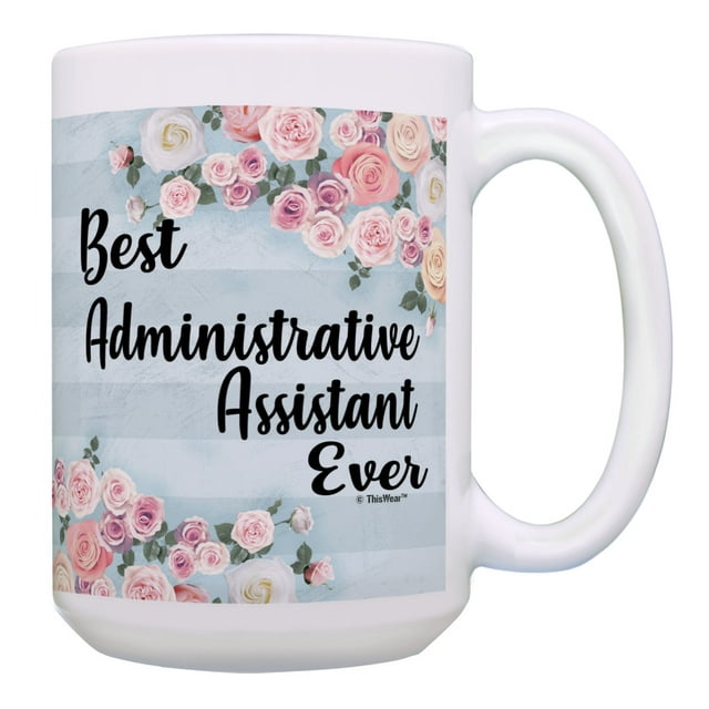 ThisWear Secretary Coffee Mug Administrative Assistant Ever Coworker ...