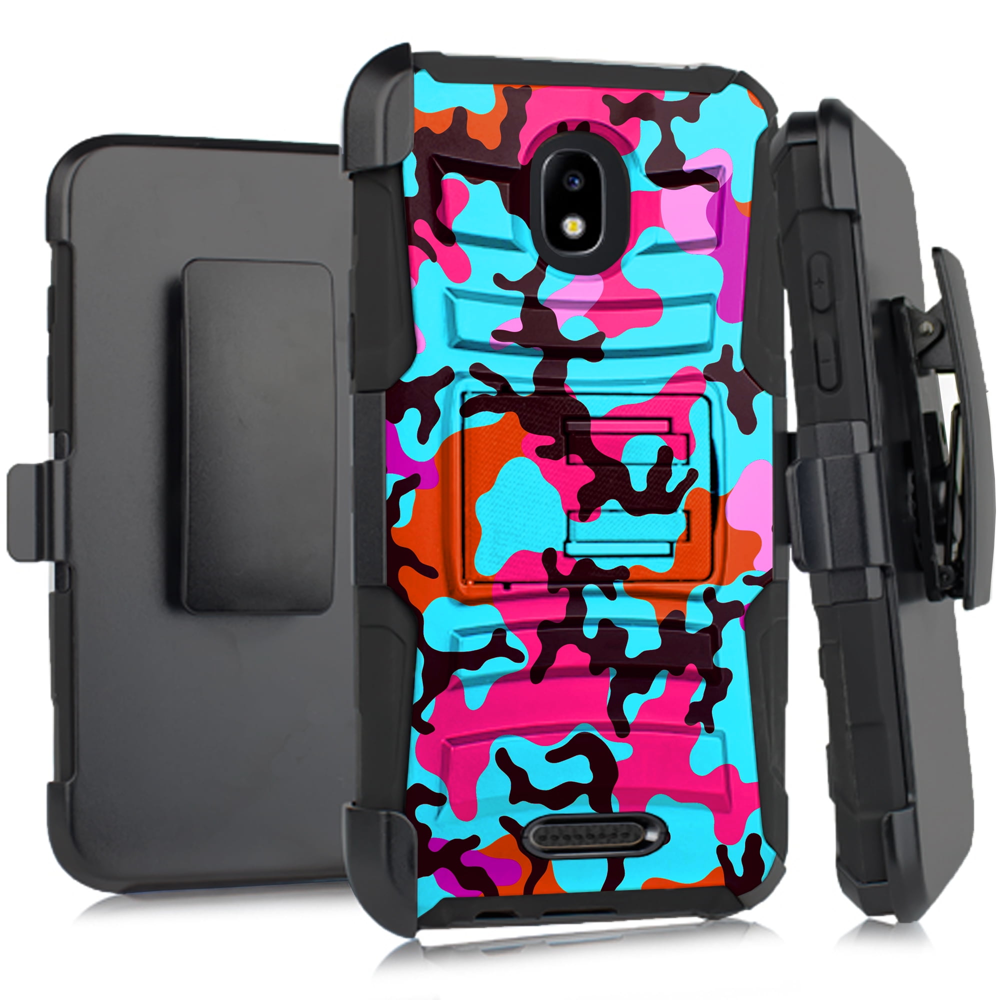 DALUX Hybrid Kickstand Holster Phone Case Compatible with Wiko LIfe 2 ...