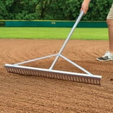 Colwelt 36'' Landscape Rake, Aluminum Yard/Garden Tool with 69 ...
