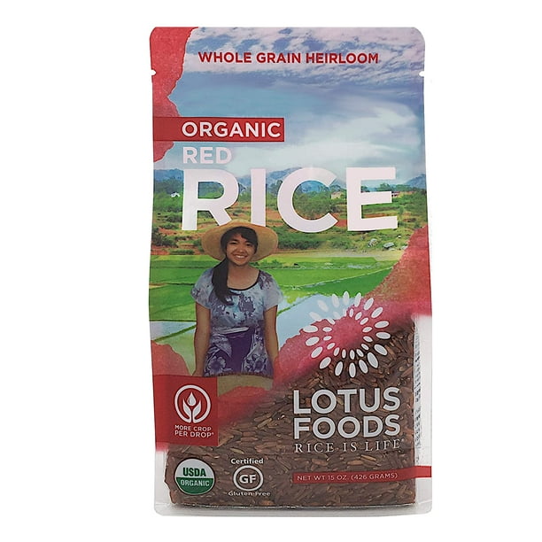 Lotus Foods Organic Red Rice 15 oz - Walmart.com