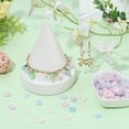 210Pcs 6 Colors Opaque Resin Bead Caps Flower Mixed Color 10x3mm Hole ...
