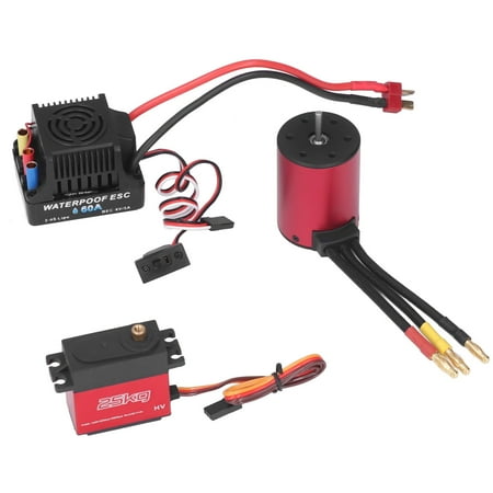 60A Short Line ESC, CNC Aluminum Motor Frame Accurate Brushless Motor ...