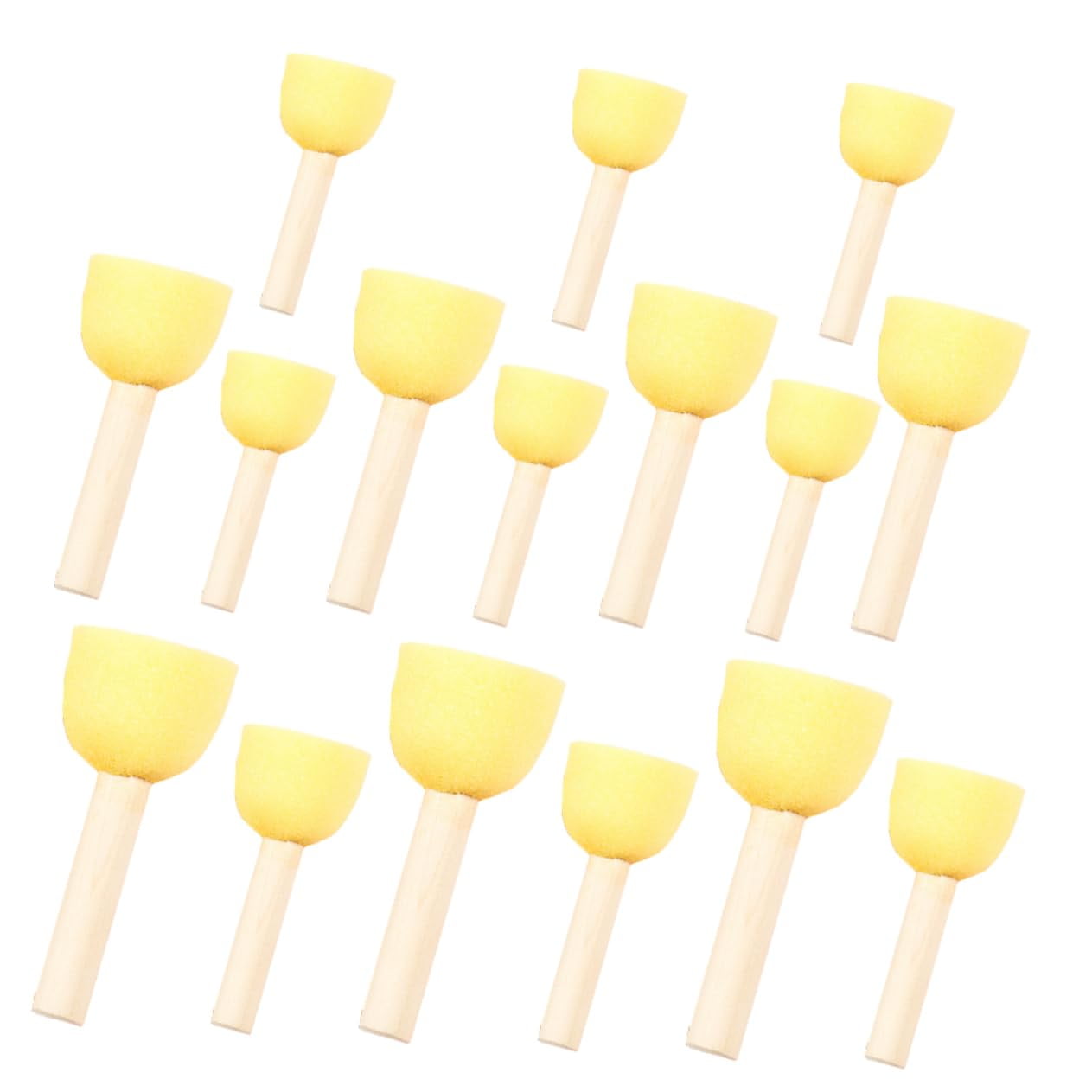 30pcs Sponge Stamp Paint Brushes for Round Paint Brush Foam Drawing Brushes Set Paint for Crafts ...