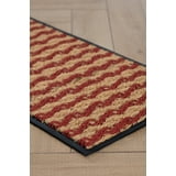 Natural & Recycled Rubber Boot Tray with Tan & Red Coir Insert ...