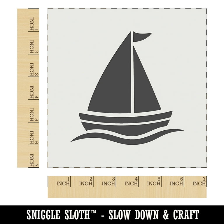 Printable Sailboat Stencil