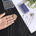 1Box 12Pcs 304 Stainless Steel Satellite Chain Necklaces Set Stainless ...