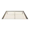 Modern California King Size Platform Bed with Tall Wing Back Headboard ...