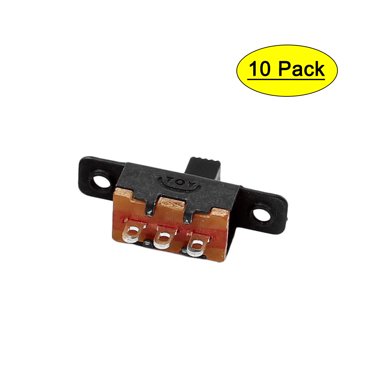10Pcs 2 Position 3P SPDT Micro Slide Switch Latching Toy Switch 8mmx4mmx4mm - Walmart.com