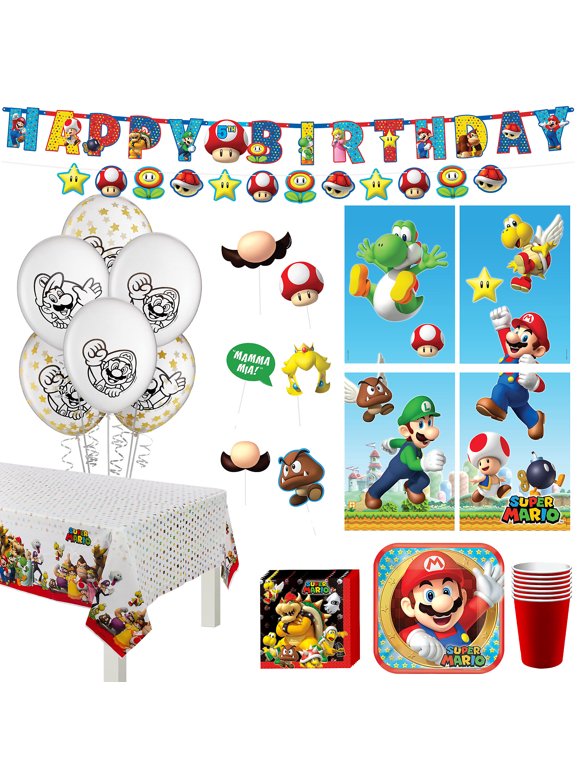 Super Mario Bros Party Supplies in Party & Occasions - Walmart.com