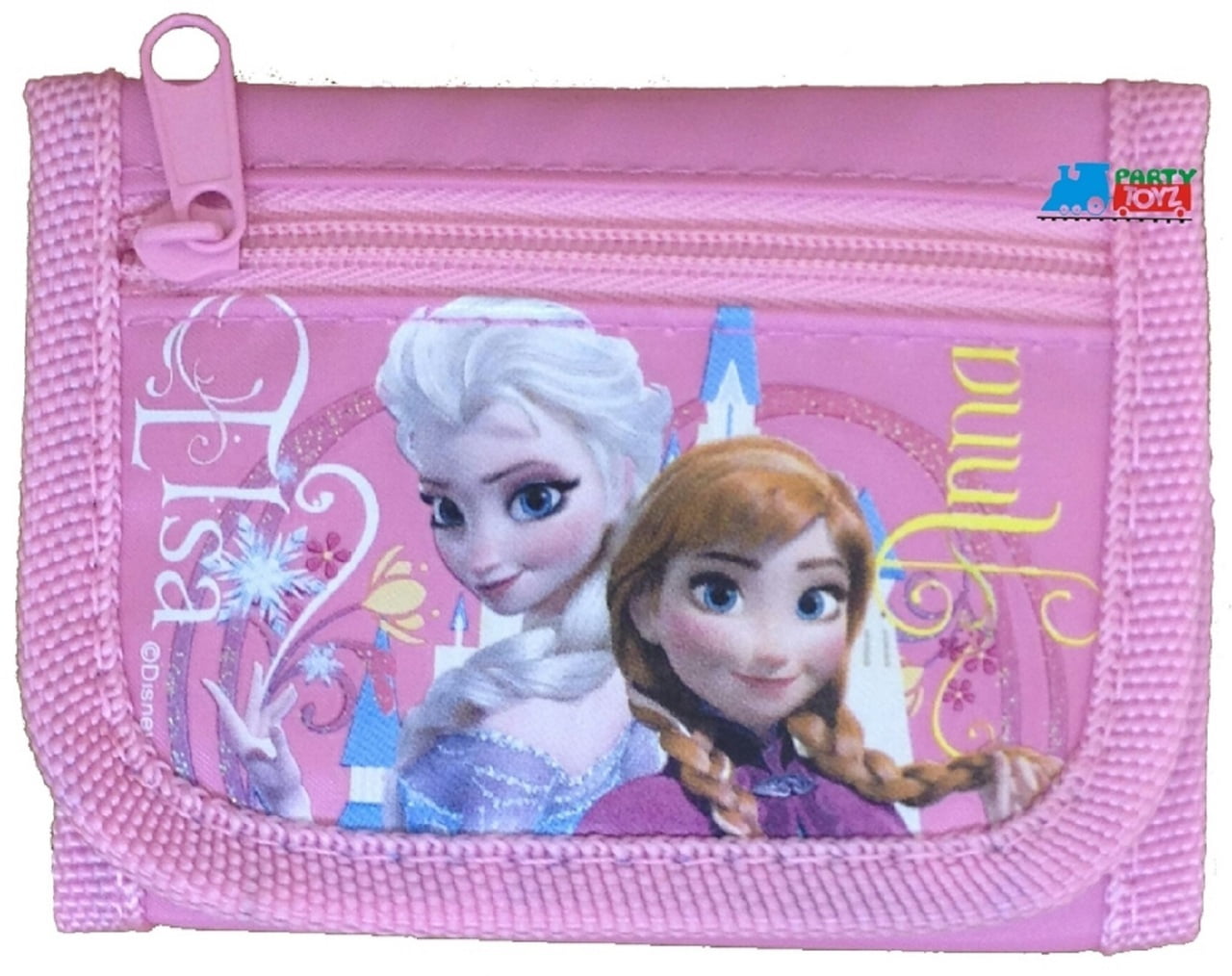 Disney Frozen Elsa and Anna Tri Fold Kids Wallet Hot Pink - Walmart.com