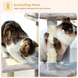 PAWZ Road 28" Small Cat Tree Tower Cat Condo with Perch Cat Scratching ...
