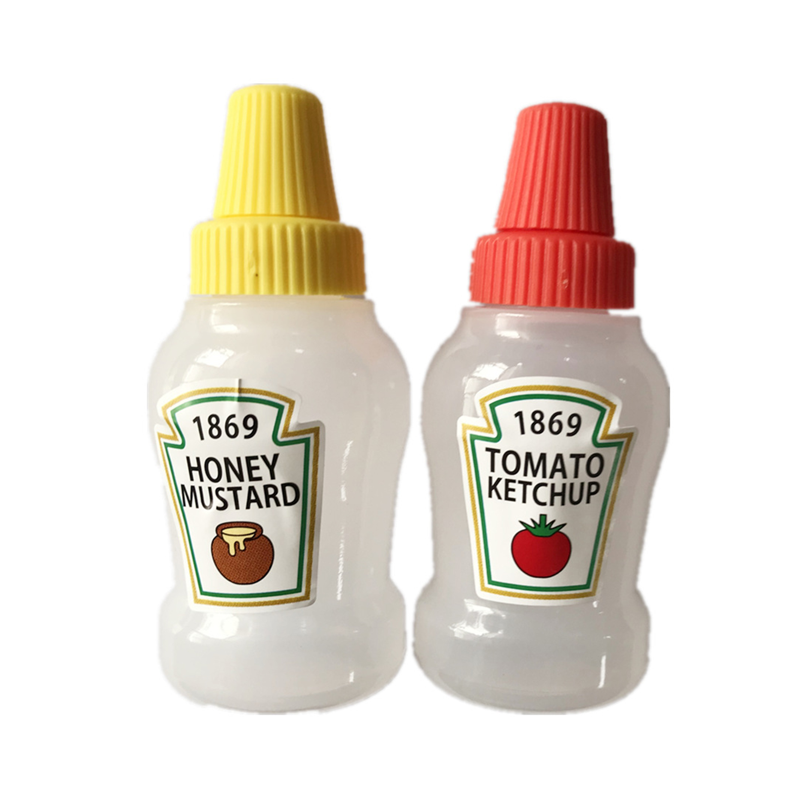 Farfi 2Pcs 25ml Creative Salad Dressing Sauce Bottle Ergonomic ...