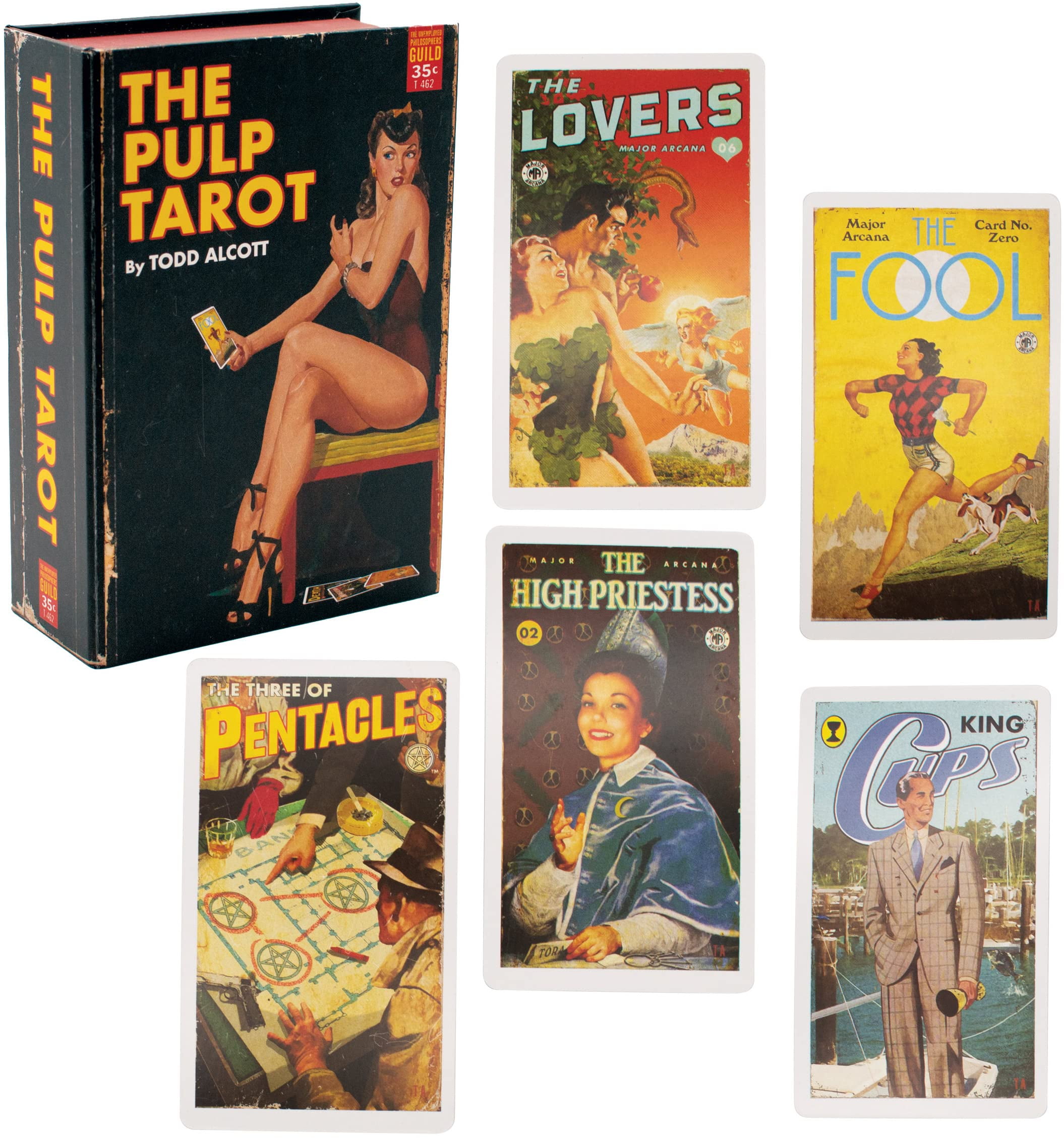 Pulp Magazines Themed Tarot Card Deck - with Characters from The History of Pulp Illustration ...