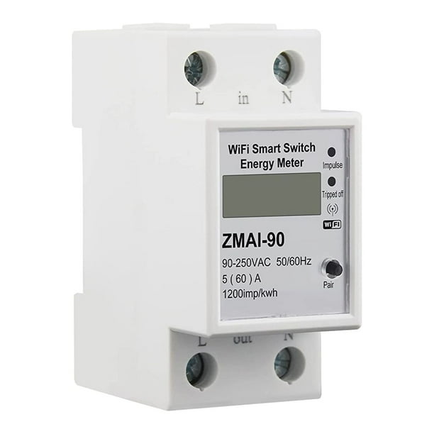SHAR WiFi Smart Power Meter Switch Current Voltage Current Energy ...