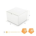 PKGSMART 10 White Small Gift Boxes with Lids, Bridesmaid Proposal Boxes ...