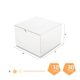 PKGSMART 10 White Small Gift Boxes with Lids, Bridesmaid Proposal Boxes ...