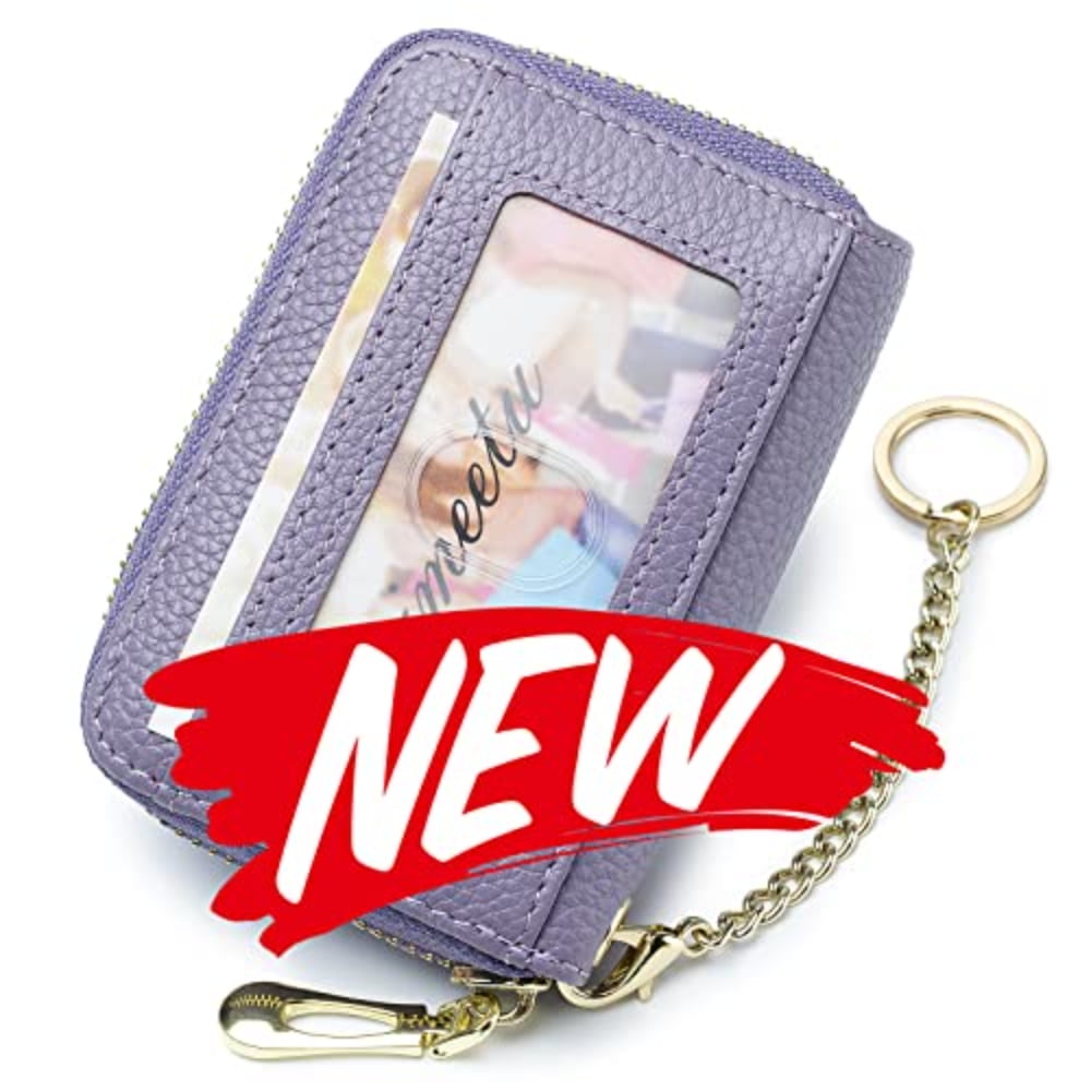 Imeetu RFID Credit Card Holder, Leather Women Card Case Wallet with ...