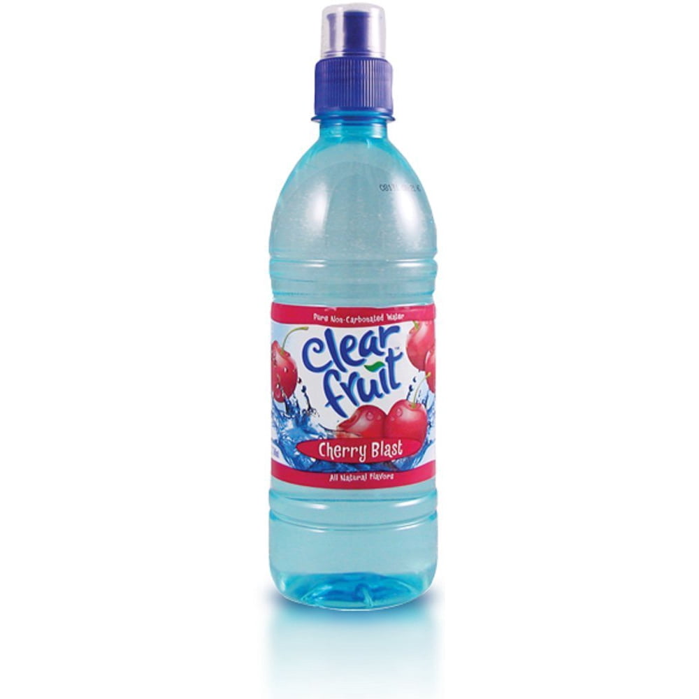 Clear Fruit Cherry Blast Water Sport Bottle, 16.9 oz (24 Pack ...
