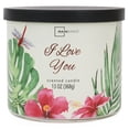 Mainstays 13-Ounce 3-Wick Raspberry Peach Frose Candle with Decorative ...