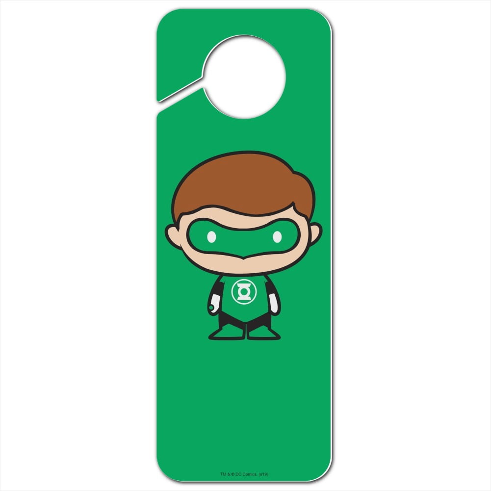 Green Lantern Cute Chibi Character Plastic Door Knob Hanger Sign ...