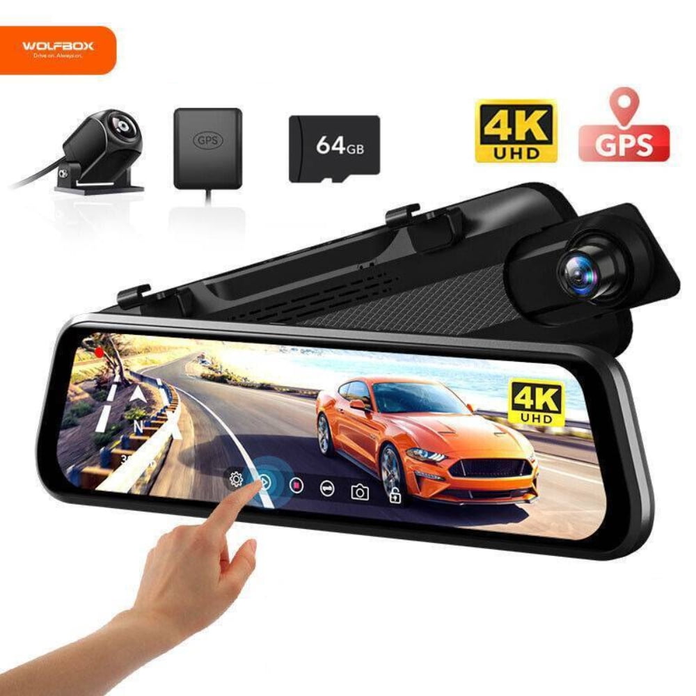 Click here for Wolfbox Rear View Mirror Dash Camera  4k Dash Cam... prices