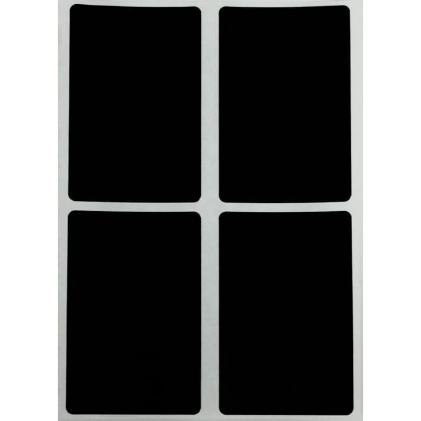 Rectangle Label 3x2 Colored Coded Labels Inventory Stickers in Black ...