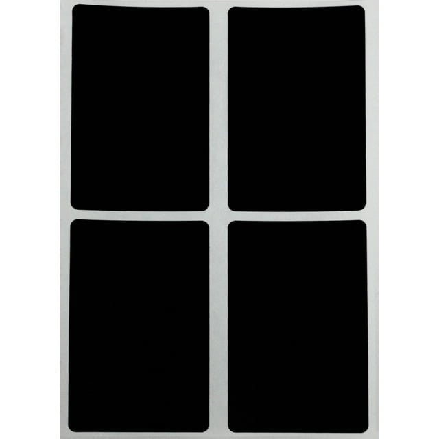 Rectangle Label 3x2 Colored Coded Labels Inventory Stickers in Black ...