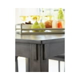 Signature Design by Ashley Wood Square Kitchen Table with Bar Stools ...