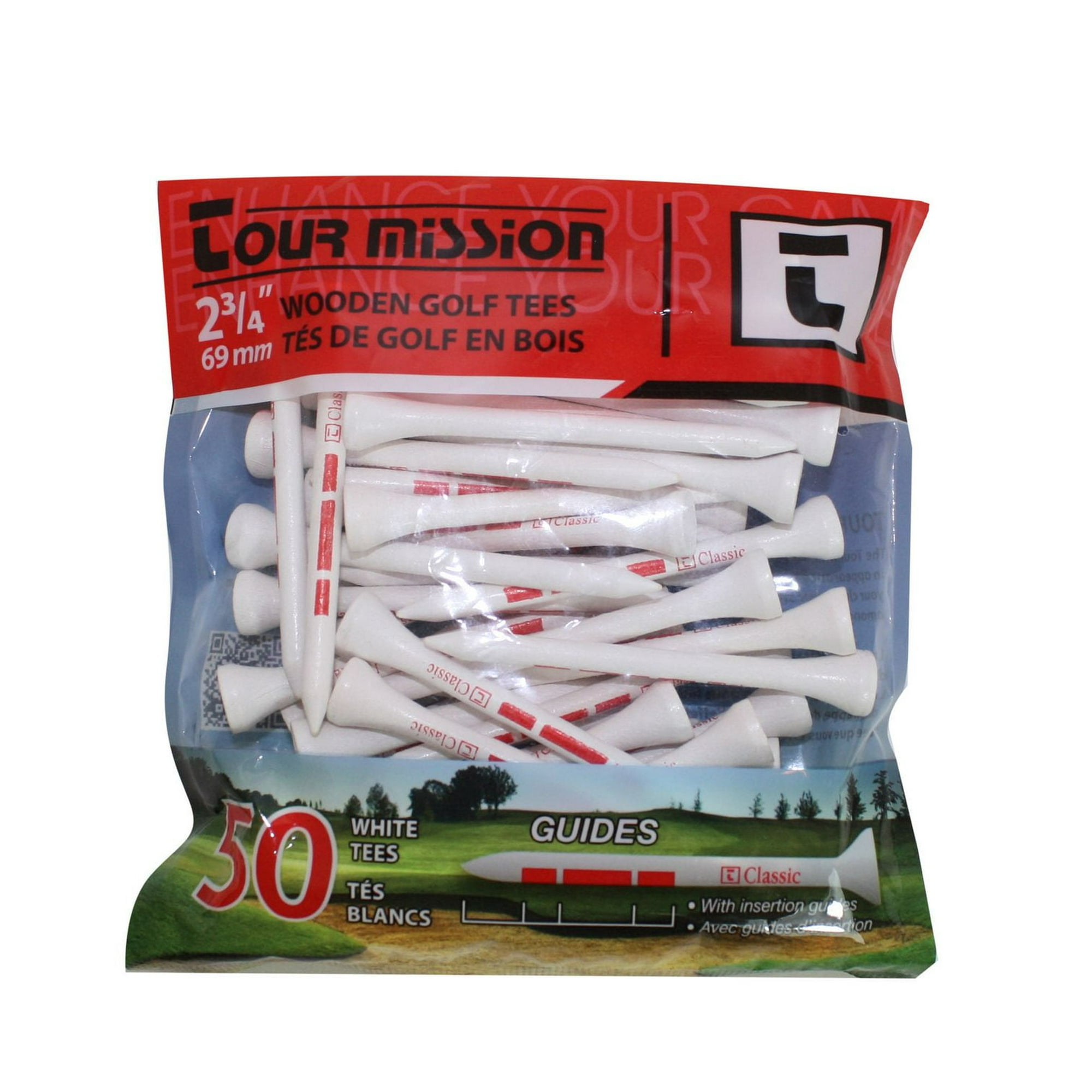 Click here for 2 3/4 (69mm) White Wooden Golf Tees  Pack Of 50 By... prices