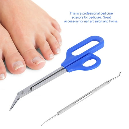 Spptty Stainless Steel Pedicure Nail Tool Set Long Handle Toenail ...