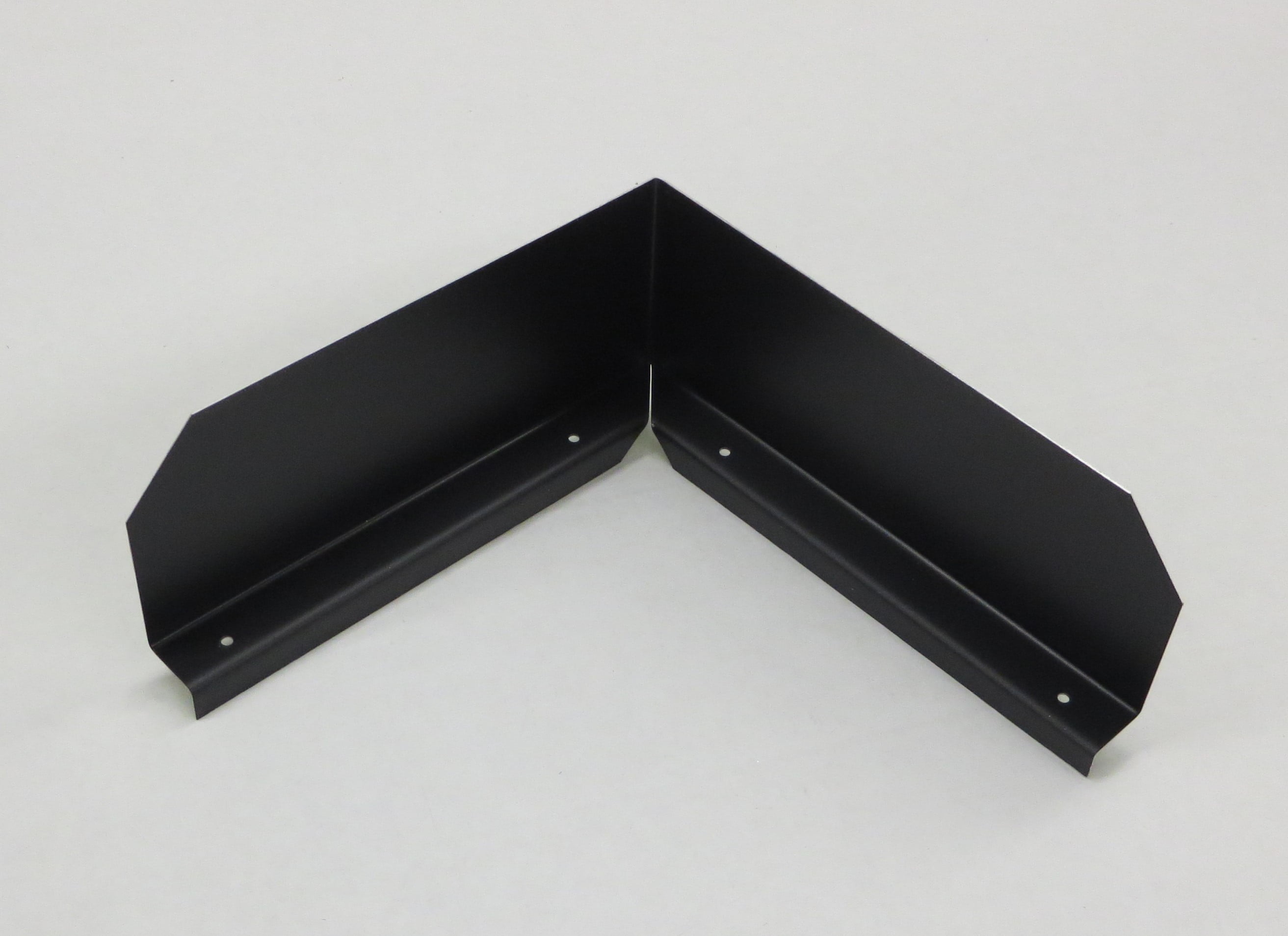 Bent (Inside Corner) Gutter Valley Splash Guards - 12 ct BLACK ...