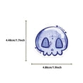 60Pcs Whimsical Skull Theme Stickers Halloween DIYer Craft Set PVC Safe ...
