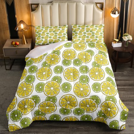 Summer Lemon Comforter Set for Kids Boys Girls All Season,Hawaii ...